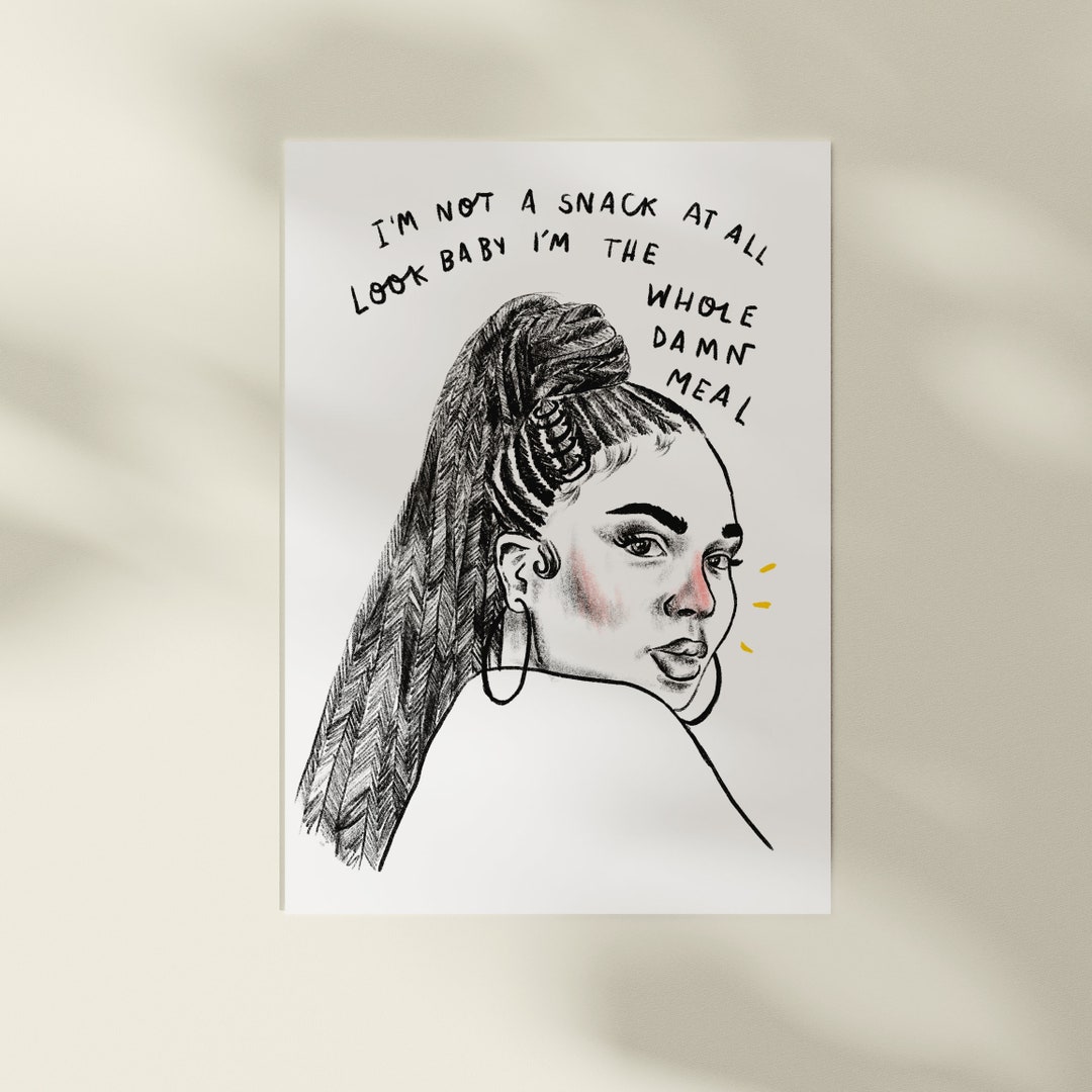 Lizzo Juice A4 Print - Etsy UK
