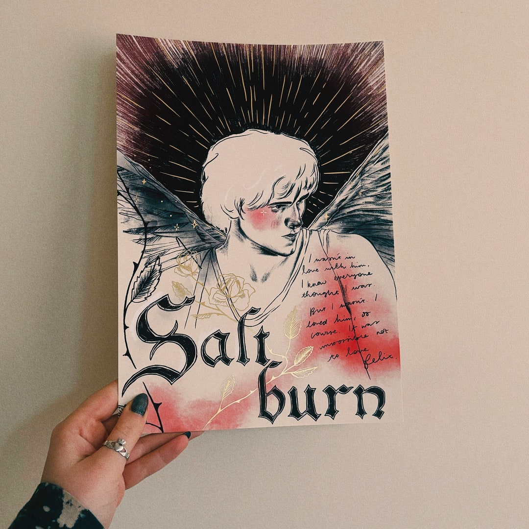 Saltburn A4 Art Print With Gold Foiling - Etsy