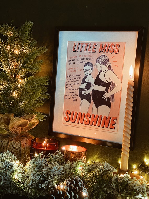 Little Miss Sunshine A4 Art Print | Etsy UK