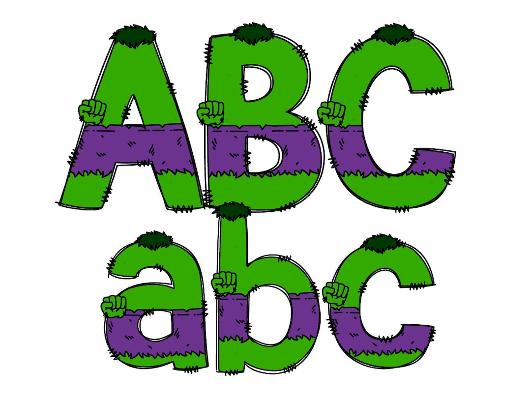 Hulk Letters - Etsy