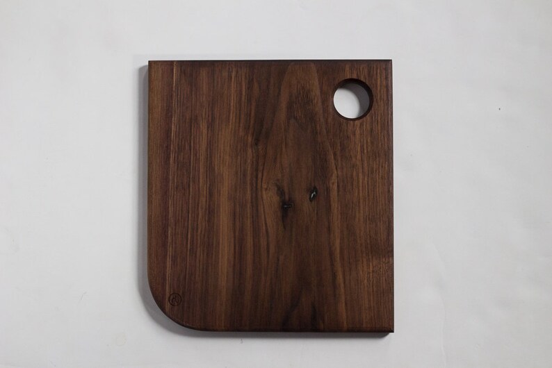 Walnut Cutting Board Rounded Corner | Etsy