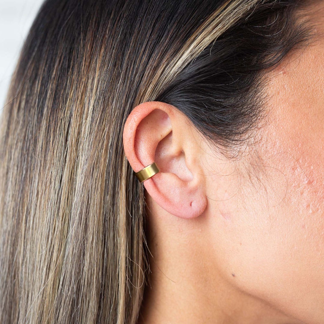 Band Cuff. Hand Formed. Ear Wrap. Cuff Earrings. Non-pierced Earrings ...