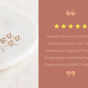 Triangle Earrings. Bobby Pin Earrings. Ear Sweeps. Triangle Bobby Pin ...