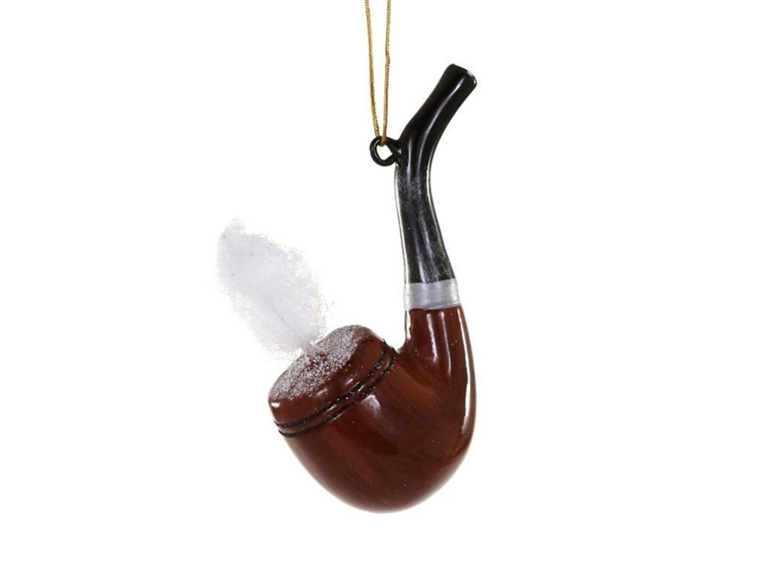 Gentleman's Pipe Glass Christmas Ornament - Etsy