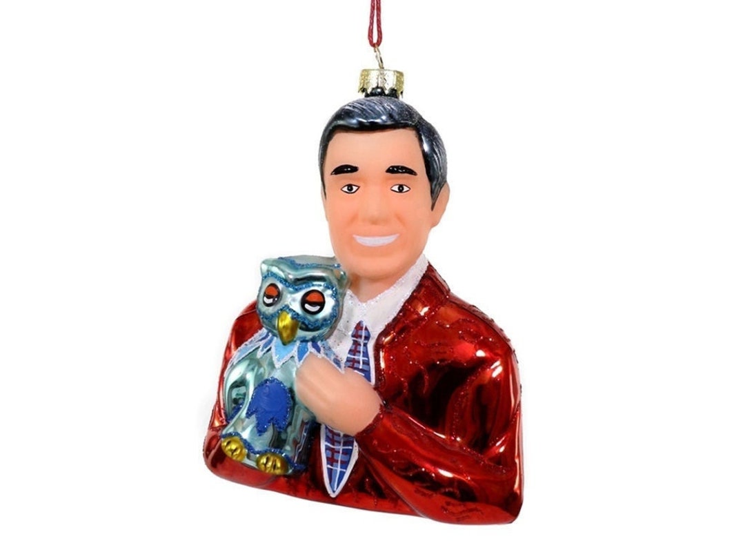 Mister Rogers Glass Christmas Ornament - Etsy