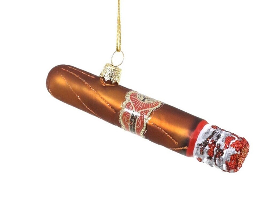 Cigar Glass Christmas Ornament - Etsy