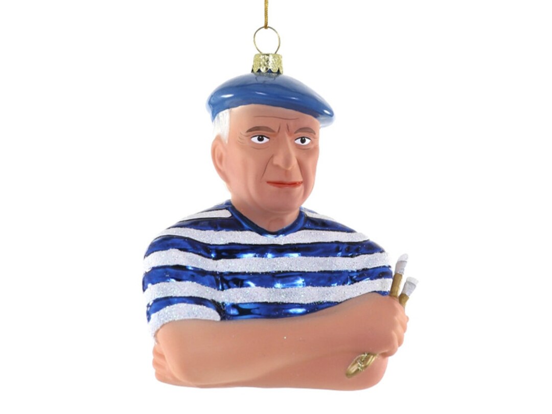 Pablo Picasso Glass Christmas Ornament - Etsy