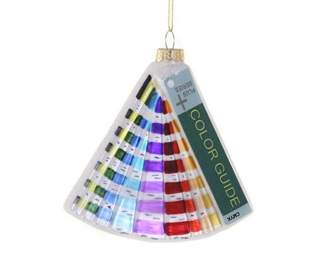 Designer's Color Guide Glass Christmas Ornament - Etsy