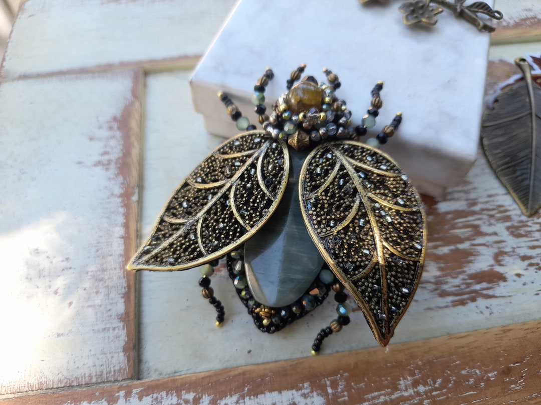 Cicada Brooch Pin, Moth Butterfly Pin Luxury Handmade Unique Jewelry ...