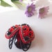 Ladybug Pin / Ladybug Brooch/ Small Red Brooch Pin/ Beaded Brooch ...