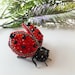 Ladybug Pin / Ladybug Brooch/ Small Red Brooch Pin/ Beaded - Etsy