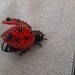 Ladybug Pin / Ladybug Brooch/ Small Red Brooch Pin/ Beaded - Etsy