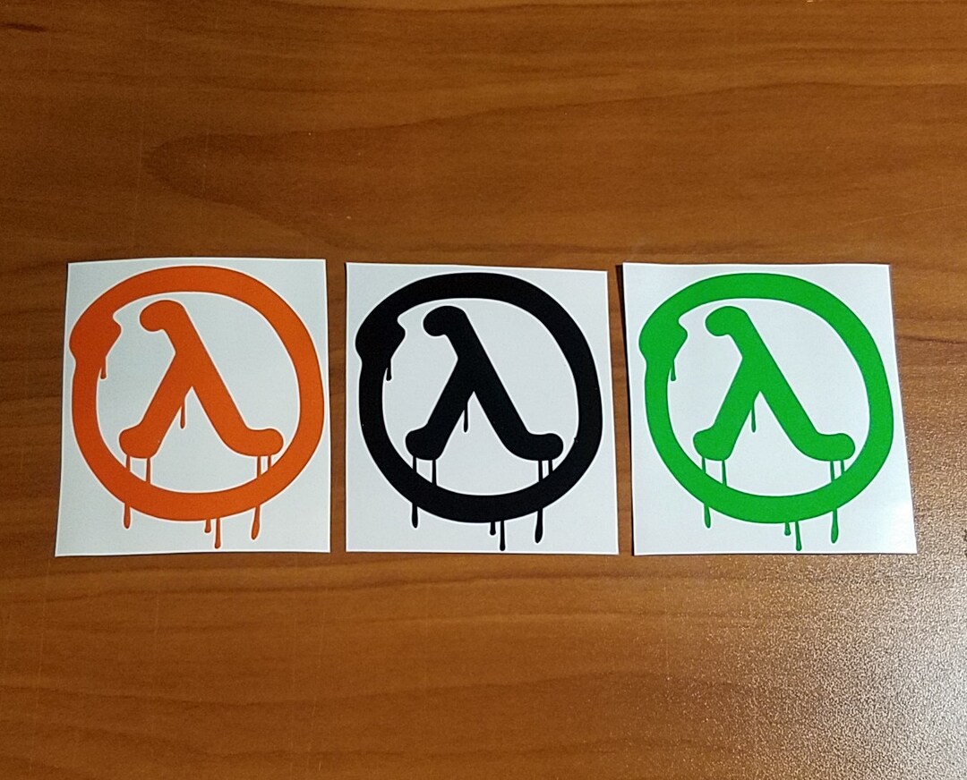 Lambda Half-life Spray Paint - Vinyl Decal - Etsy