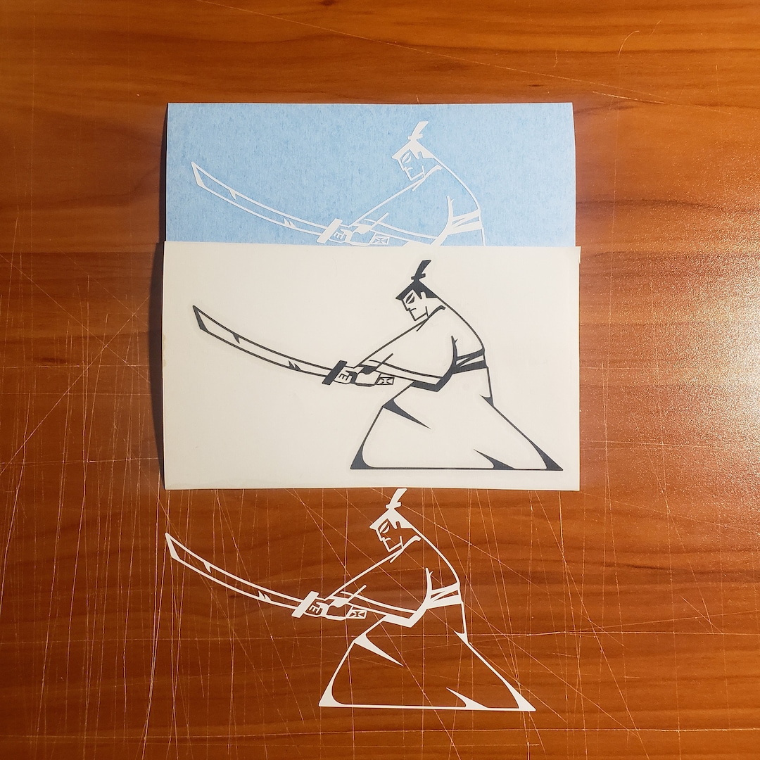 Samurai Jack (wide) - Vinyl Decal - Etsy