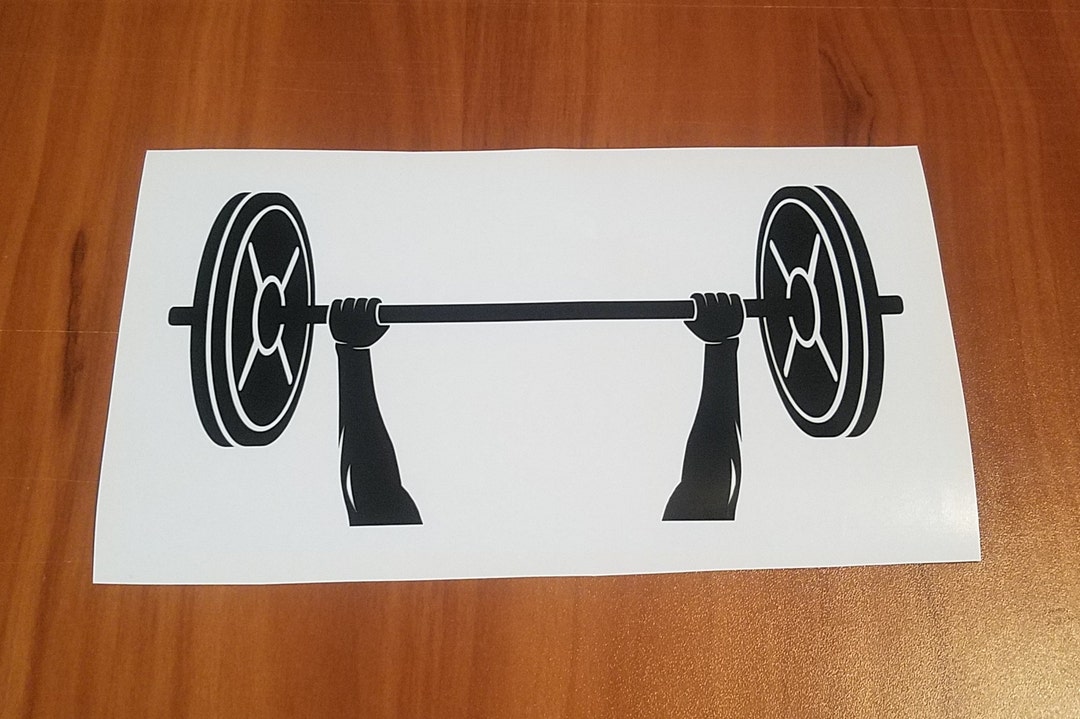 Barbell Lift - Vinyl Decal - Etsy