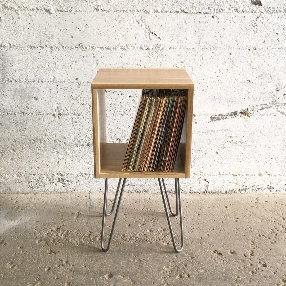 GROGG Vinyl Unit | Hairpin Legs Record Player Stand & Vinyl Shelf ...