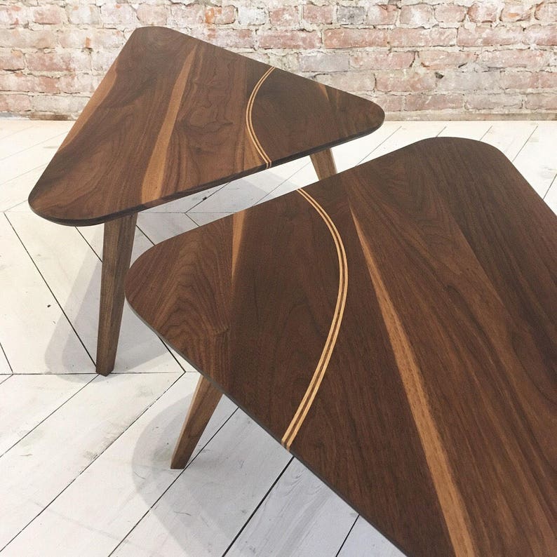 GROGG Coffee Table Walnut Coffee Table Oak Coffee Table - Etsy