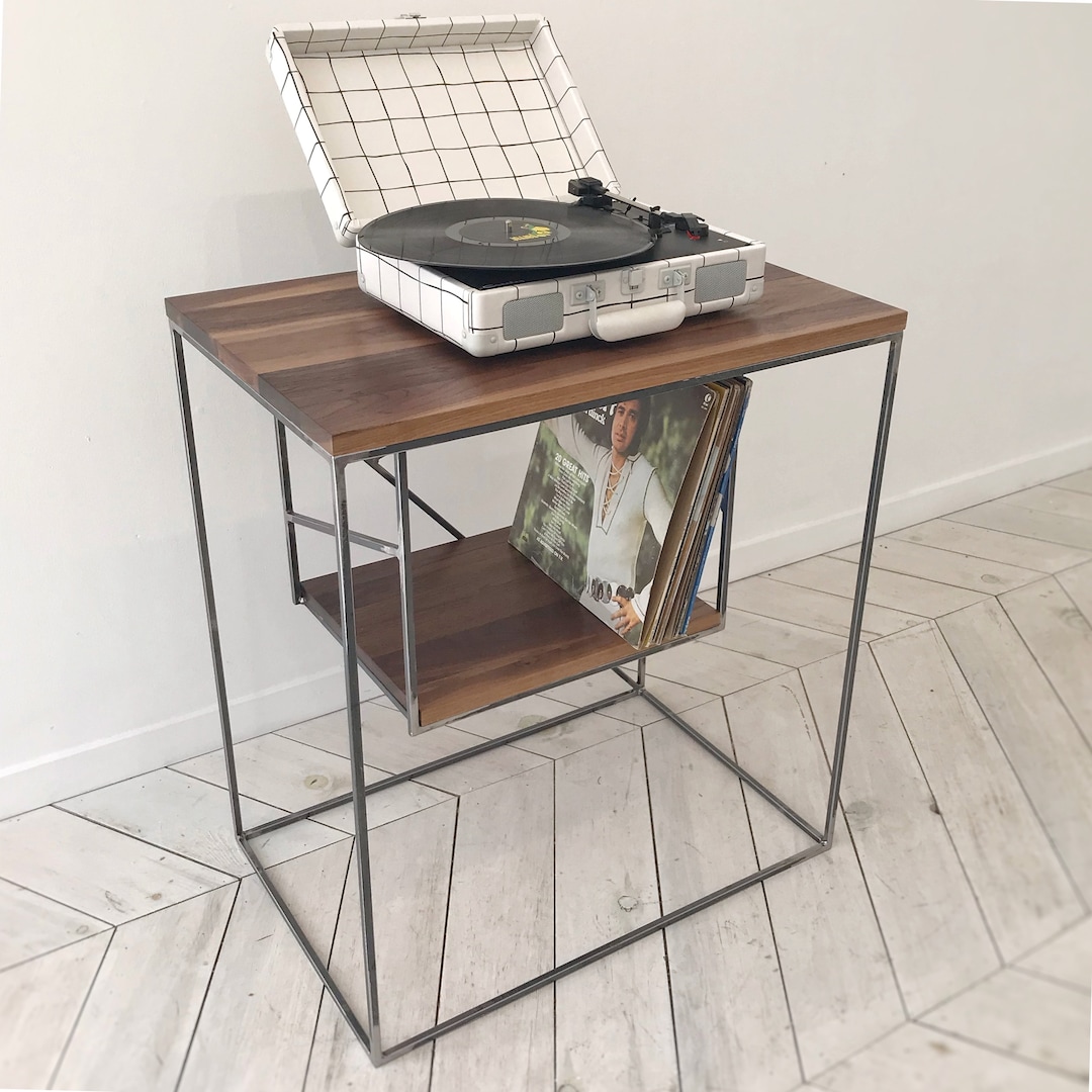 EAST END Record Player & Vinyl Console Turn-table Vinyl Furniture ...