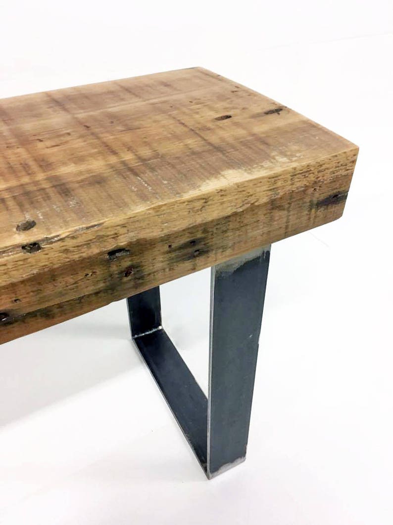 Set of 2 Bench Steel U Shaped Legs Rectangular Legs Metal - Etsy