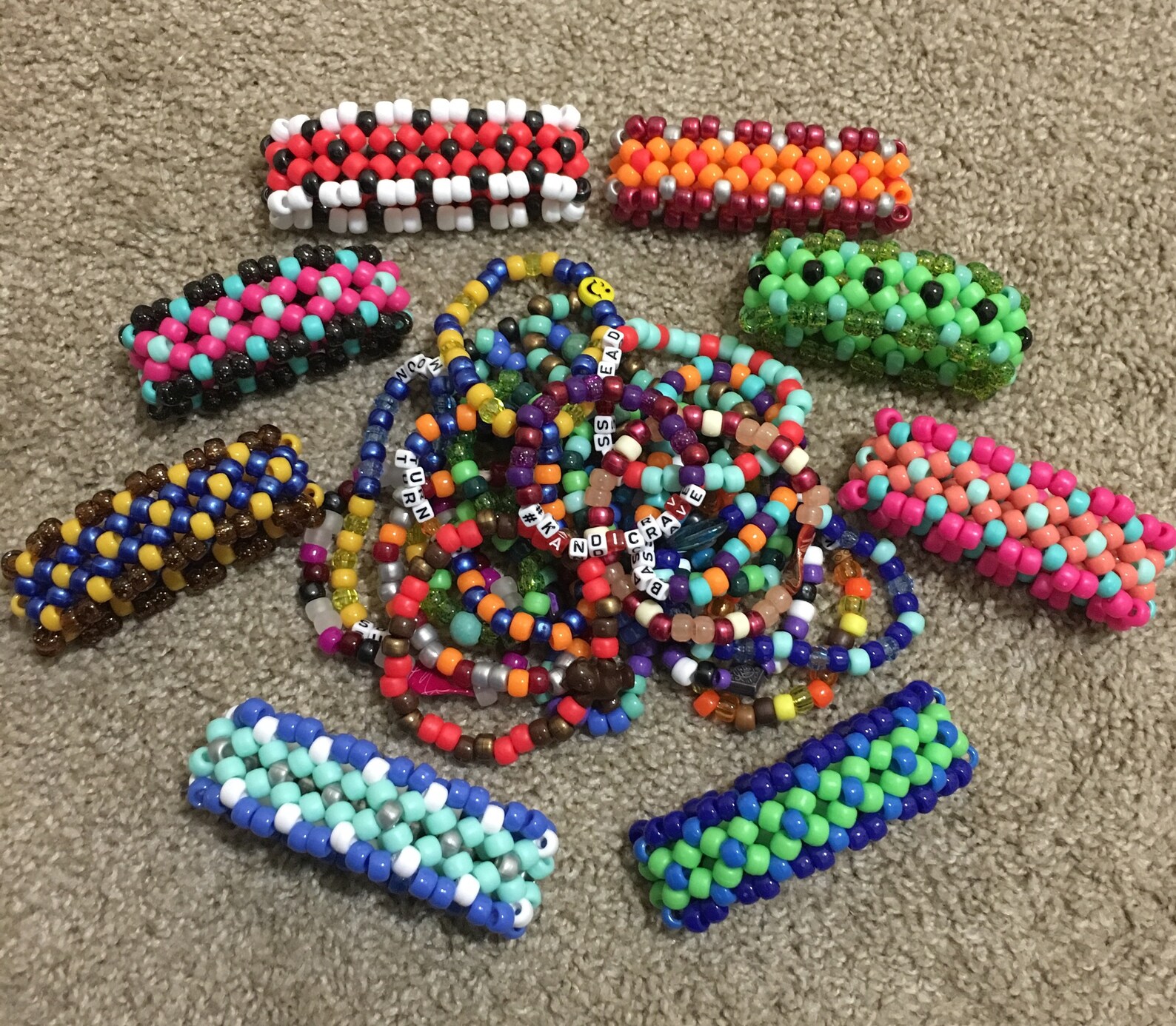 1 Cuff and 25 Kandi Bracelets Customize 5 - Etsy