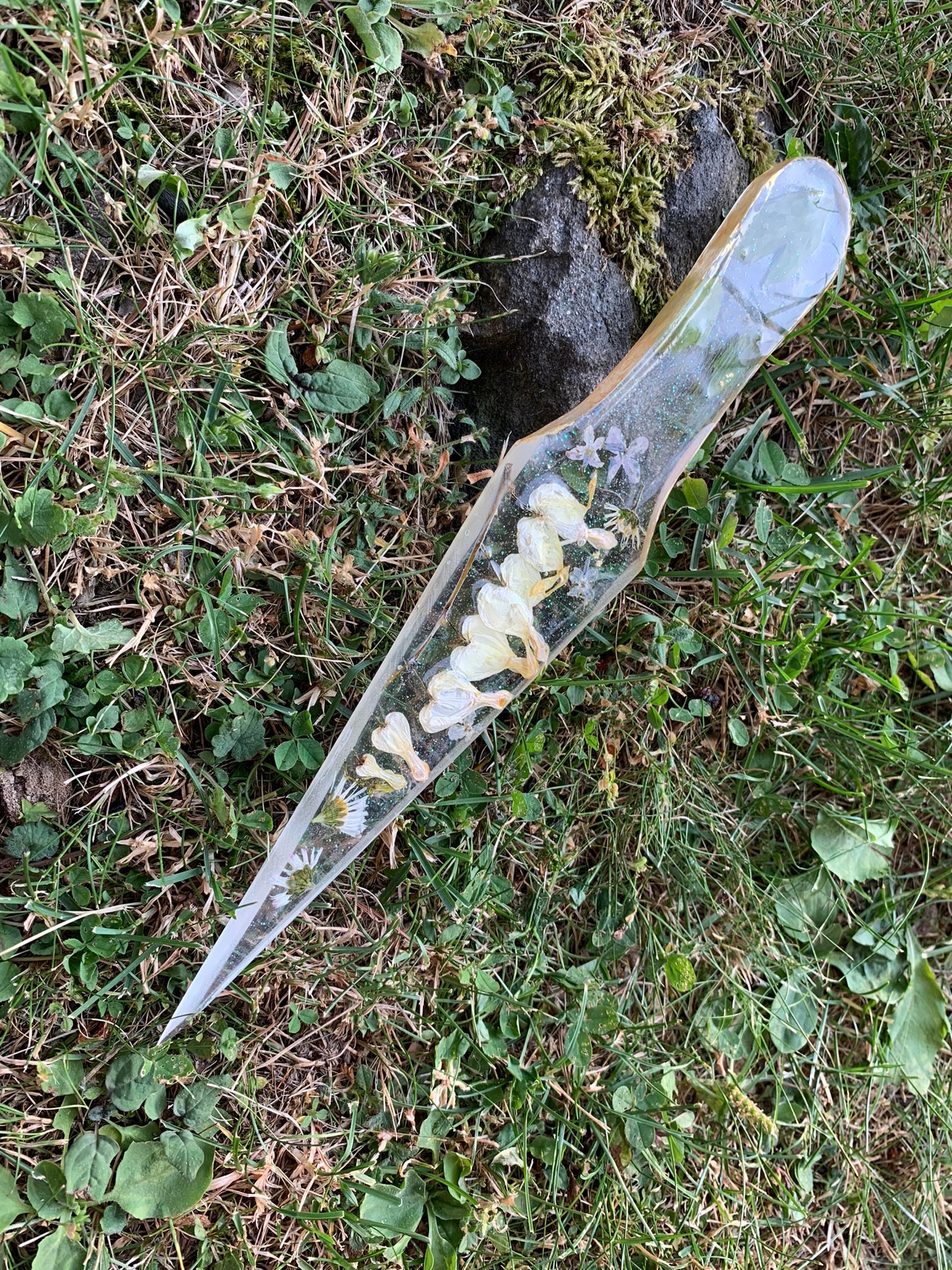 Fantasy Throwing Knives Dagger Fairy Flower Cursed Fire Blood Weapon ...