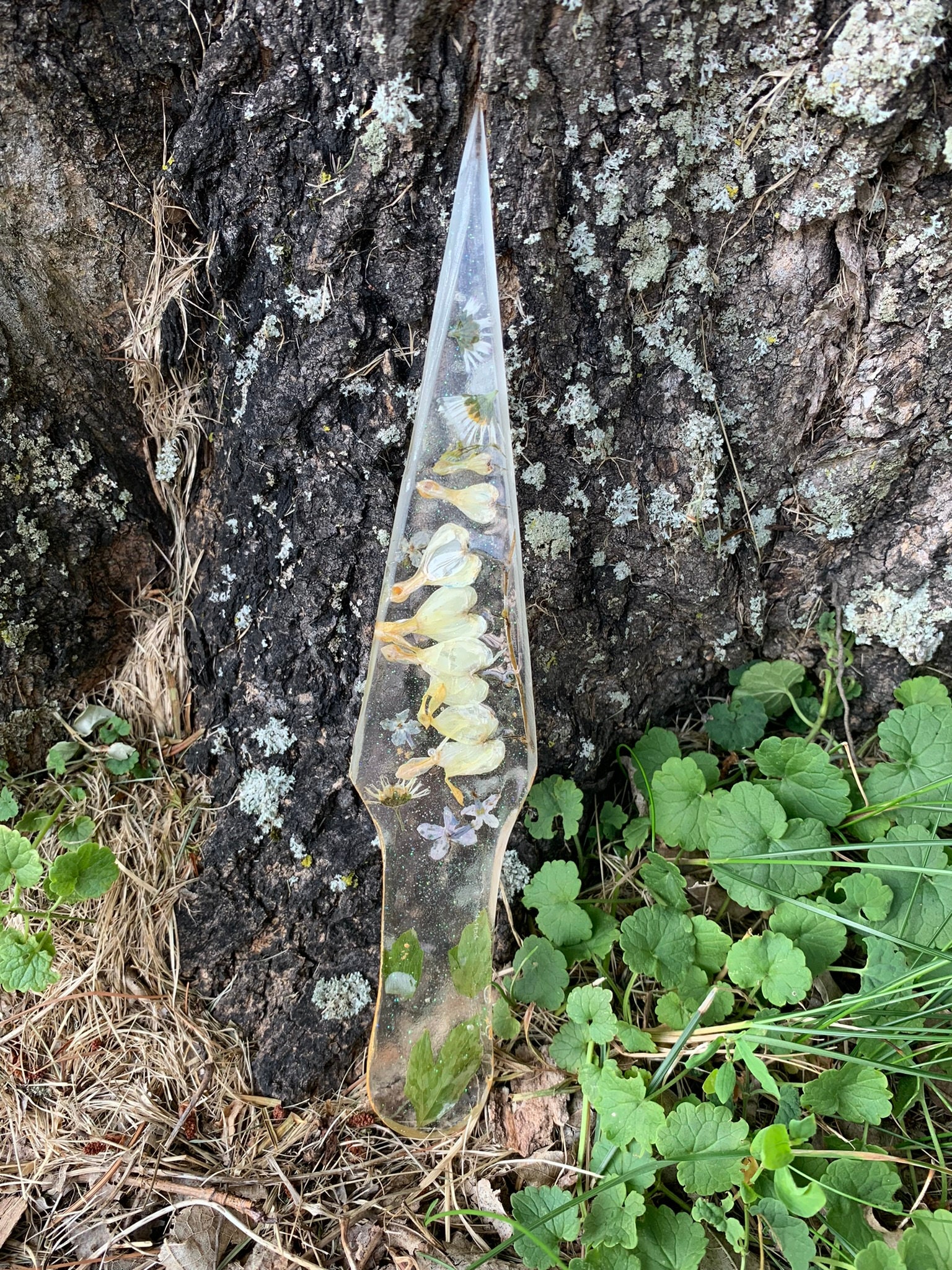 Fantasy Throwing Knives Dagger Fairy Flower Cursed Fire Blood Weapon ...