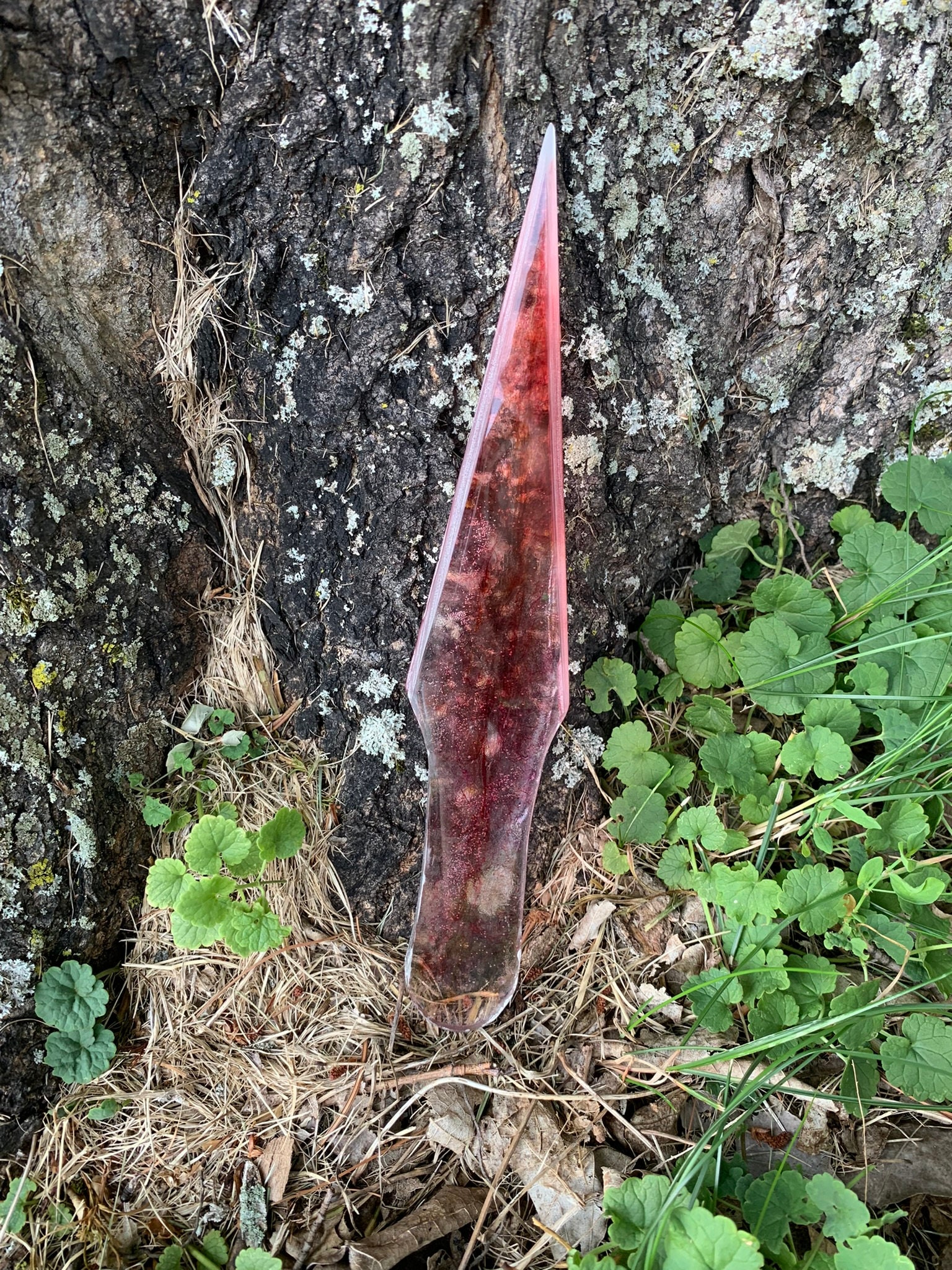 Fantasy Throwing Knives Dagger Fairy Flower Cursed Fire Blood Weapon ...