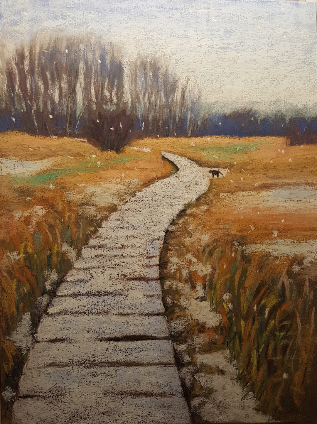 The Meadows in Hartley Field (soft Pastel Original Painting) - Etsy