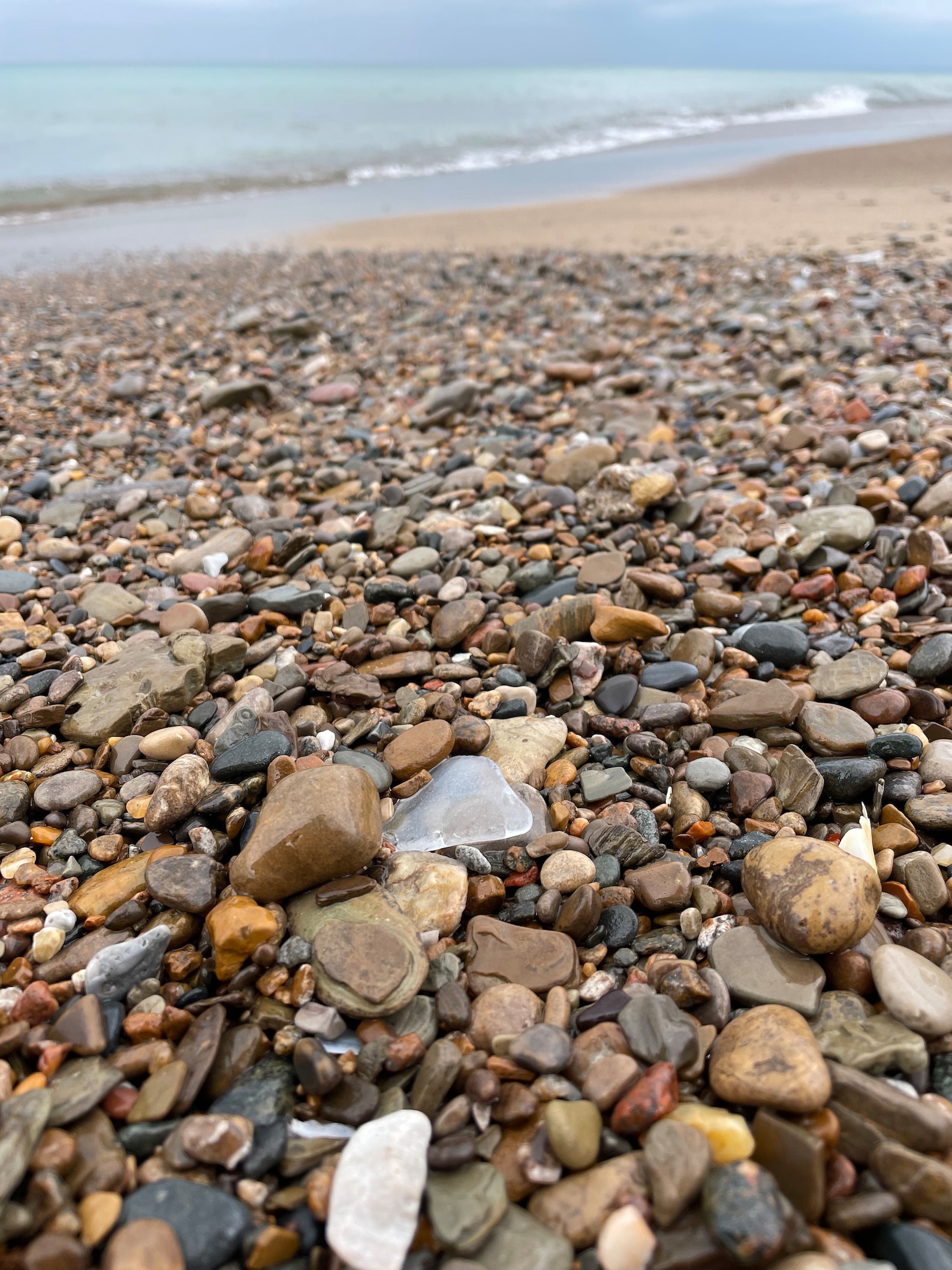 Michigan Rock Shadowbox | Michigan Beach Glass | Michigan Art | Beach ...