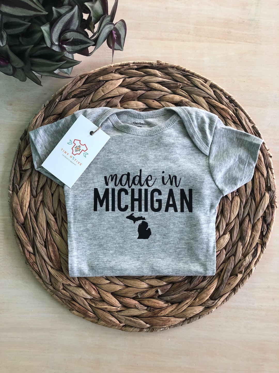 Made in Michigan | Michigan Bodysuit | Michigan Baby Gift | Michigan ...