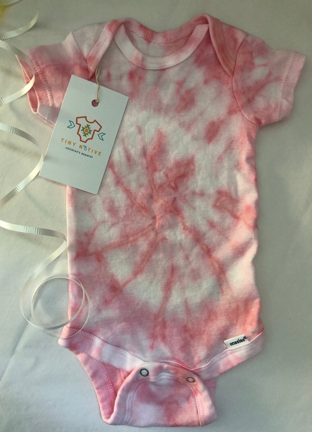 Tie Dye Onesie Hand Dyed Onesie Blush Pink Baby Onesie Baby Girl Gift ...