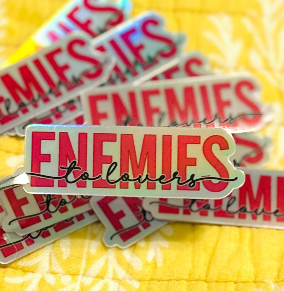 Holographic Enemies to Lovers Sticker Trope Sticker Reading Sticker ...