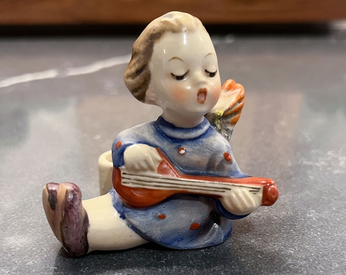 Goebel Hummel Figurine Angel Playing the Lute Candle Holder - Etsy