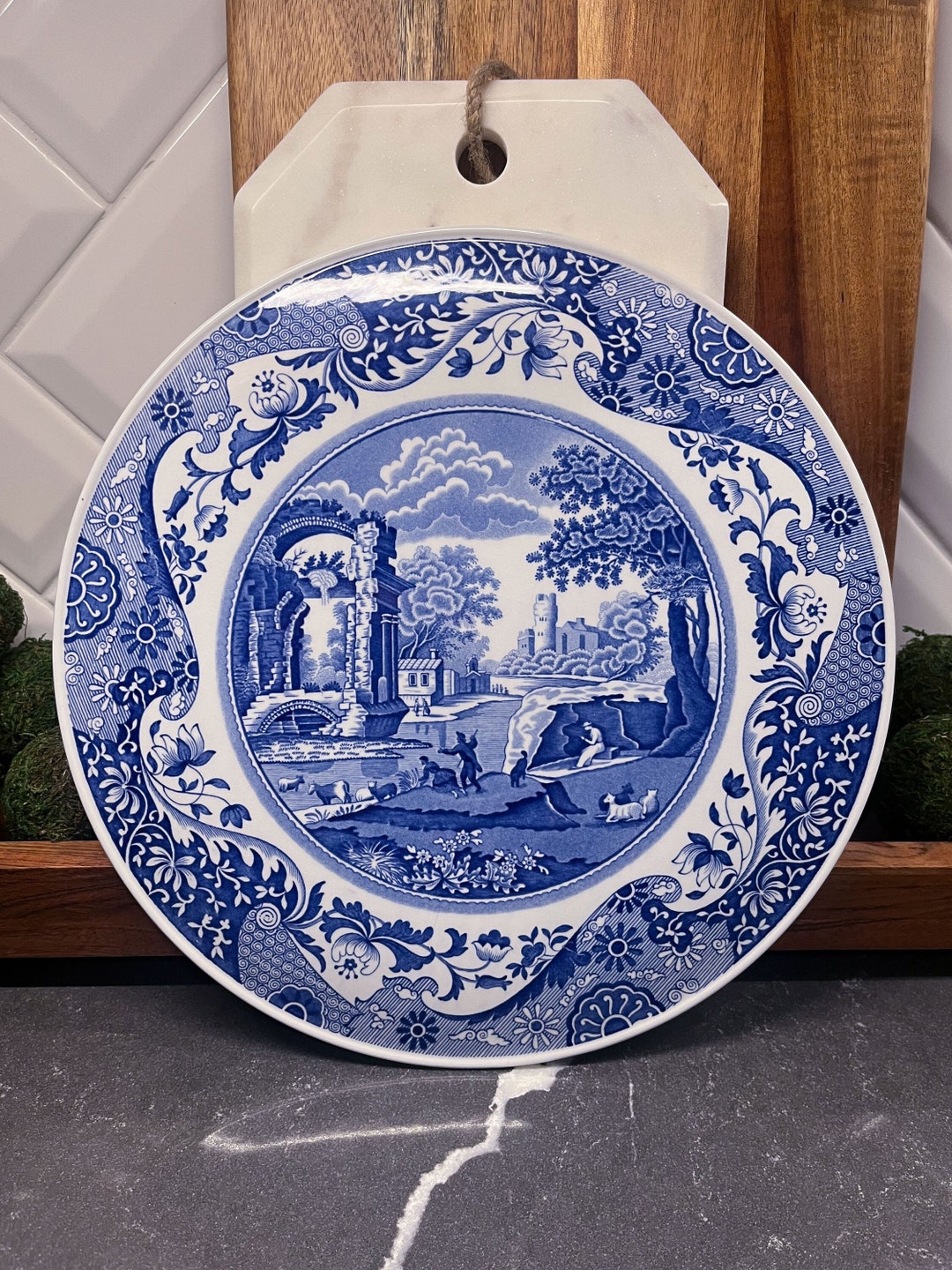 Spode England Italian Spode Design C.1816 R Domed Blue - Etsy