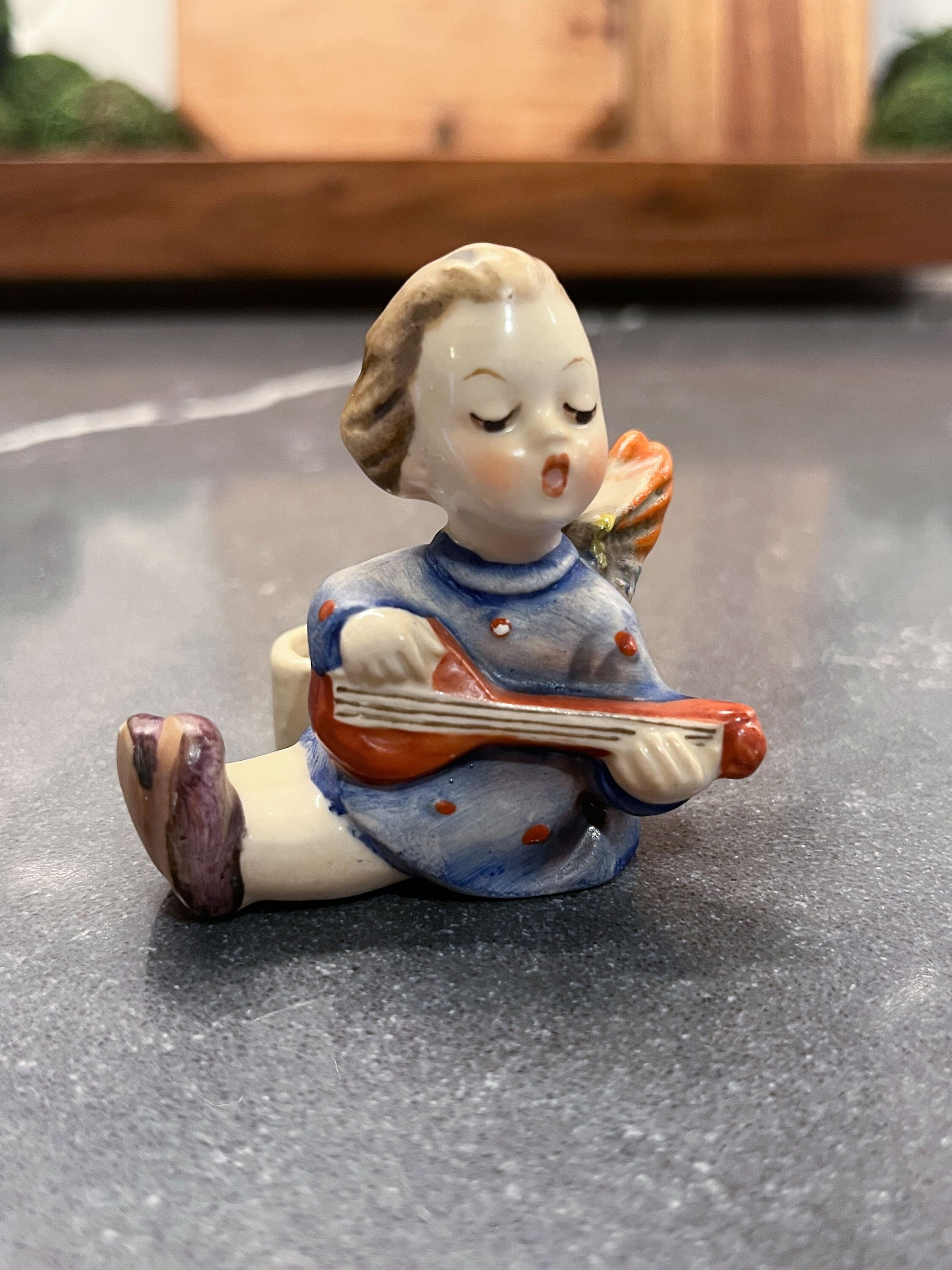 Goebel Hummel Figurine Angel Playing the Lute Candle Holder - Etsy
