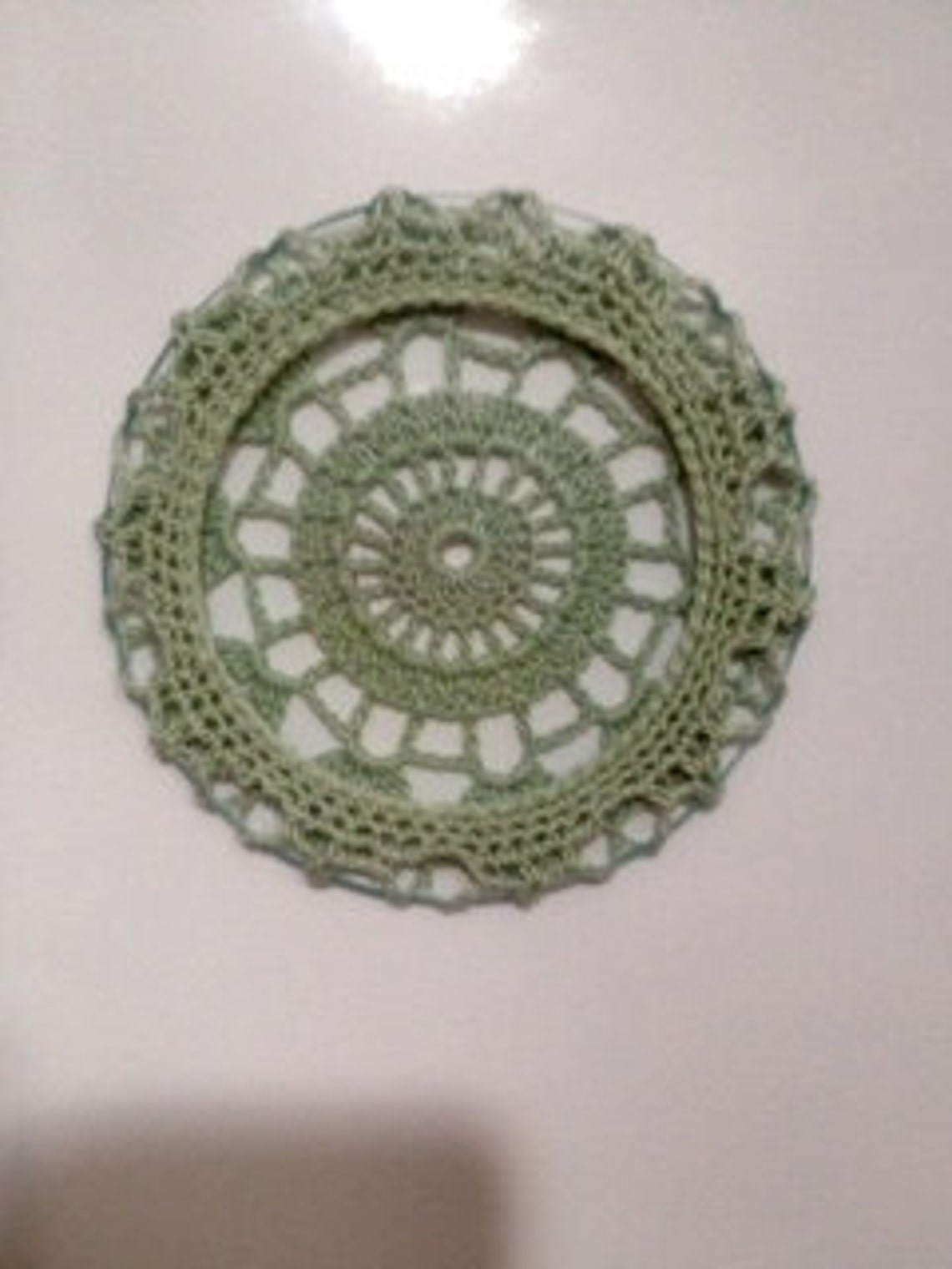 Handmade Crocheted Glass Coasters-doilies, Wall Art & Wedding Gifts-set ...