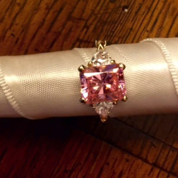 Pink Ice Ring - Etsy