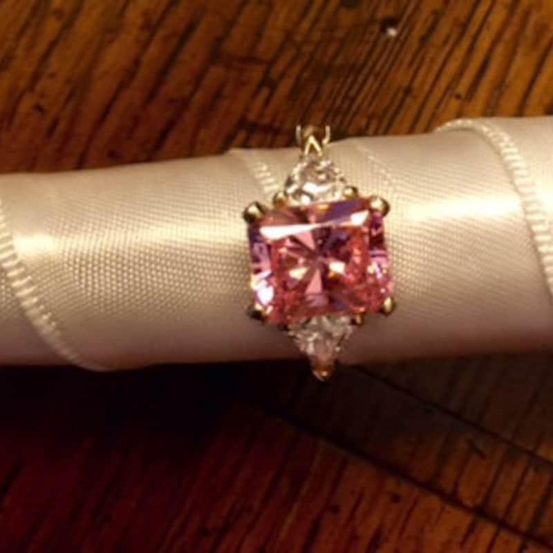 Pink Ice Ring - Etsy