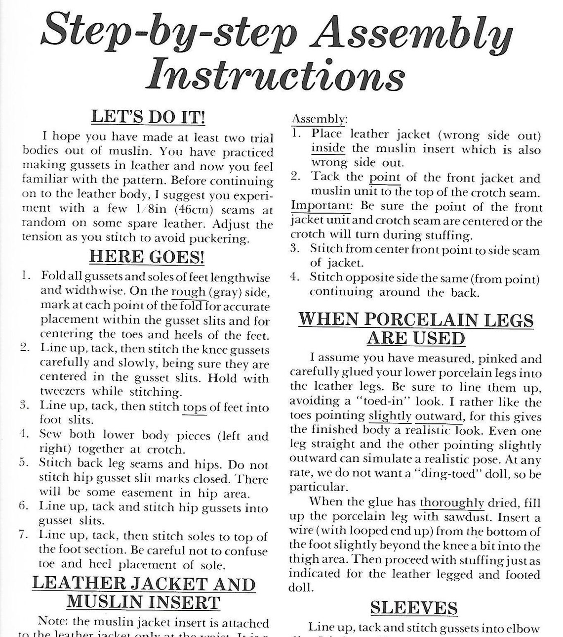 Bru Body Epattern for Bisque China Dolls PDF Instant Download | Etsy