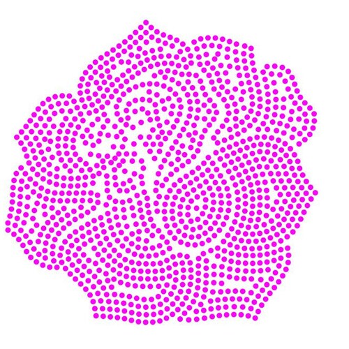 SVG Rose Rhinestone Transter SVG Instant Download File - Etsy