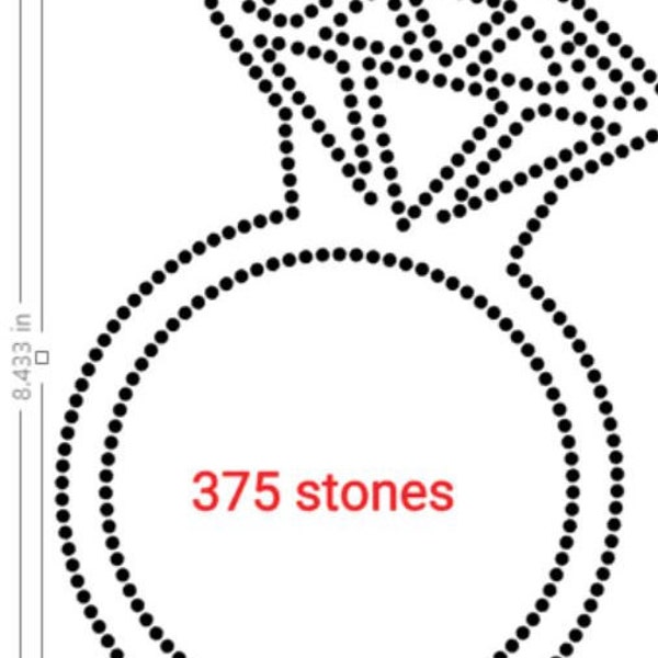 Rhinestone Ring Template - Etsy