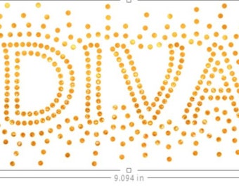 Denim and Diamonds Diva Rhinestone SVG File - Etsy