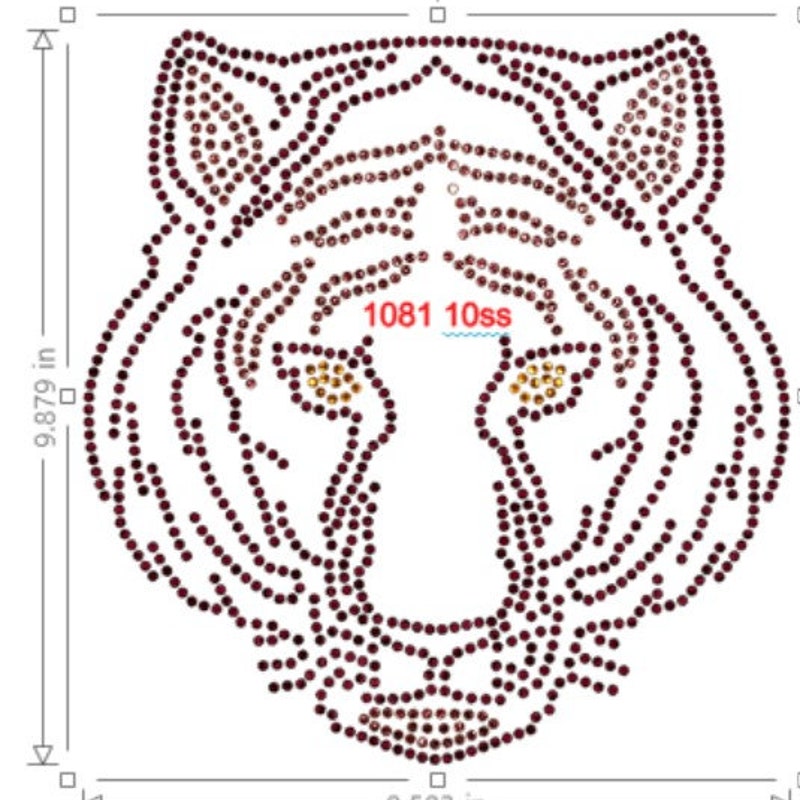 Rhinestone Tiger - Etsy