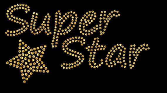 Super Star Rhinestone SVG File Transter Instant Download File | Etsy