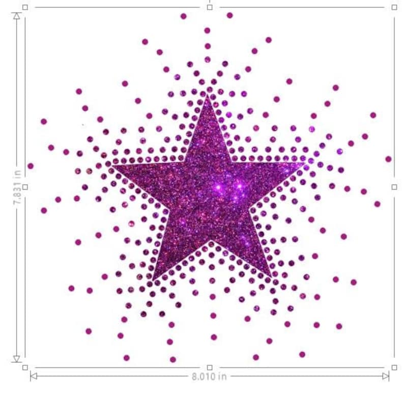 Star Rhinestone Scattered SVG Pattern Transfer Instant Download SVG ...