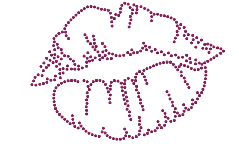 SVG Hotfix Rhinestones Lips Transfer Instant Download SVG | Etsy