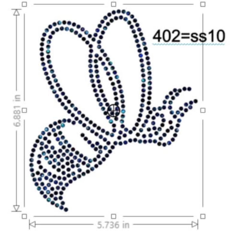 SVG Rhinestones Bee Template for Holographic HTV Transfer - Etsy