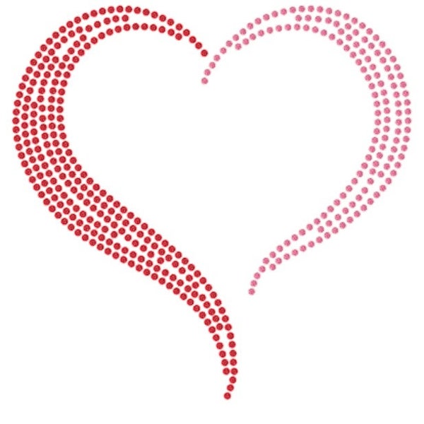 Heart Rhinestone - Etsy