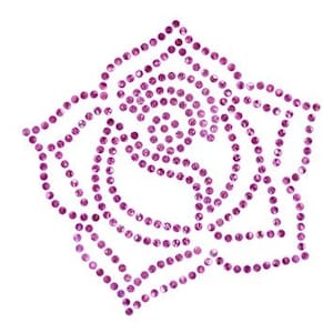 SVG Rose Rhinestone Transter - SVG Instant Download File, Rhinetone ...
