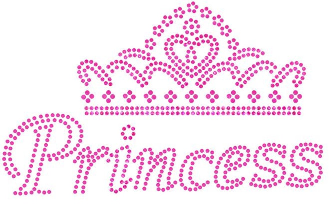 Princess Tiara Rhinestones Pattern Transter SVG Instant Download File ...